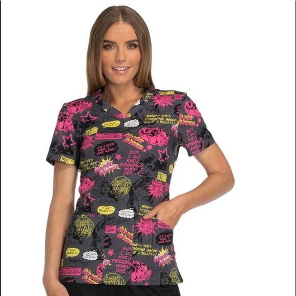DC Comics | Tops | Wonderwoman Scrubs Uniform Professional Sz Small Dc ...